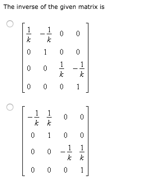 Solved Find the inverse of each of the following 4 x 4 | Chegg.com