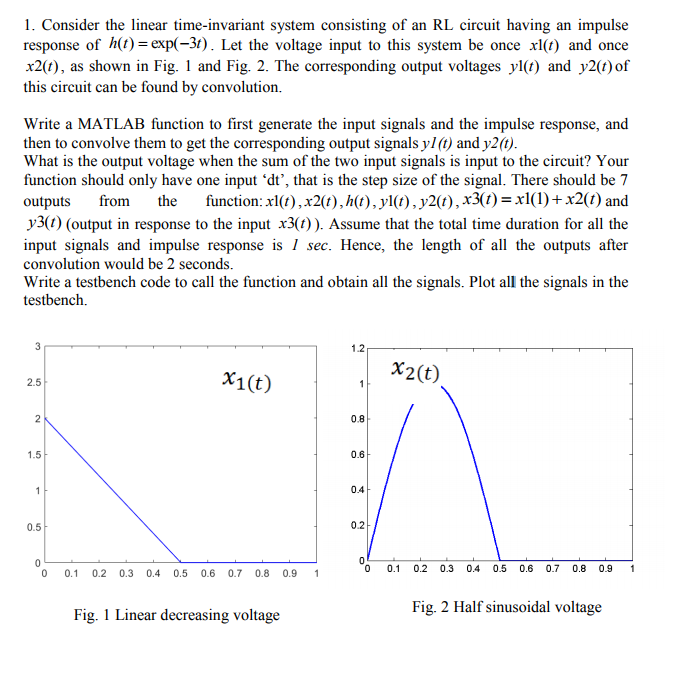 Solved 1. Consider the linear time-invariant system | Chegg.com