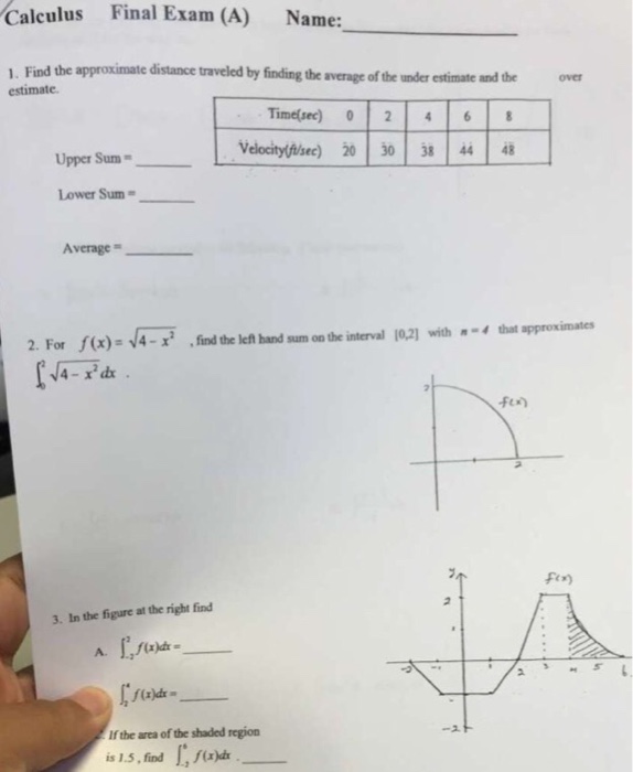 Solved Find the approximate distance traveled by finding the | Chegg.com