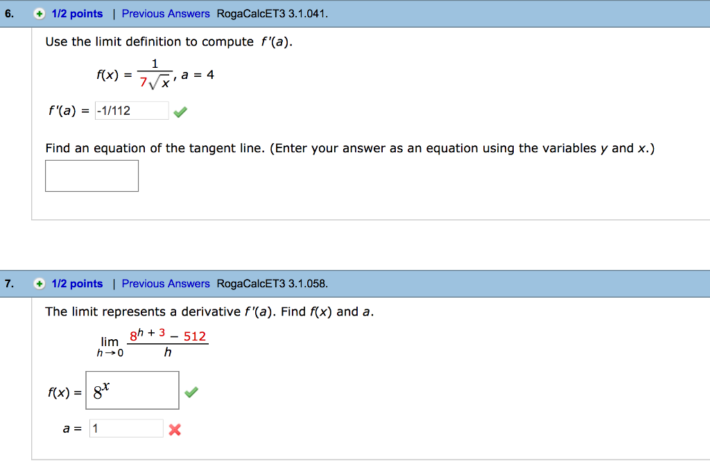 Solved Use The Limit Definition To Compute F a F x Chegg solved-use-the-limit-definition-to-compute-f-a-f-x-chegg