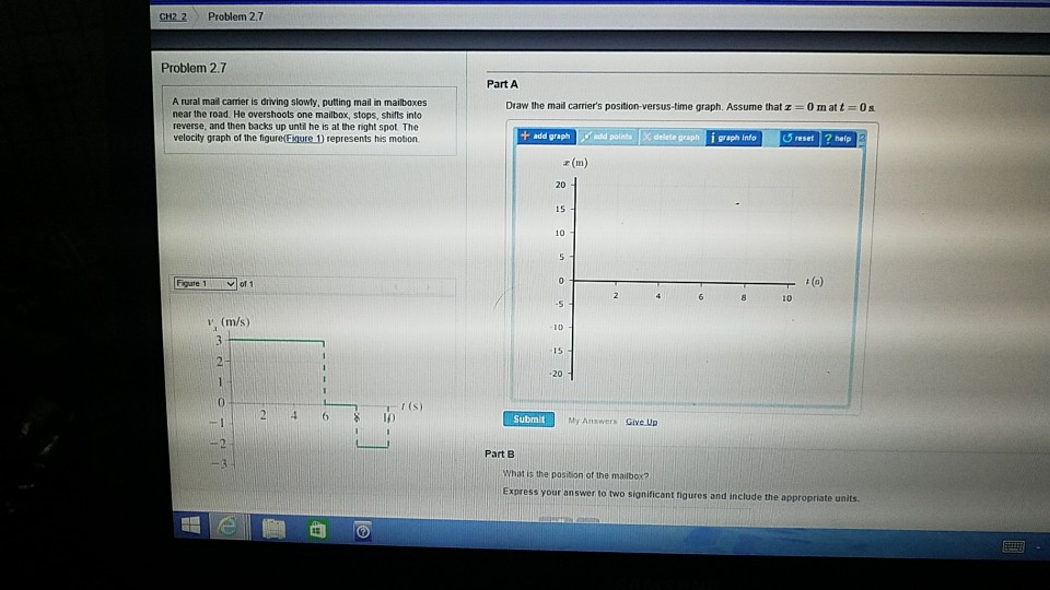Solved A rural mail carrier is driving slowly, putting mail | Chegg.com