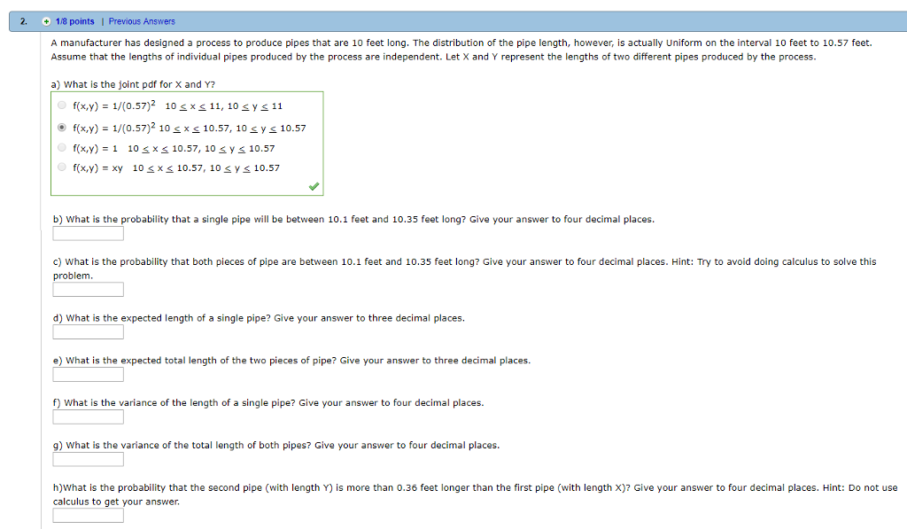 Solved 2. +118 points I Previous Answers A manufacturer has | Chegg.com