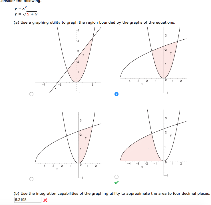Solved onsider the following (a) Use a graphing utility to | Chegg.com