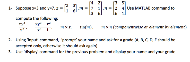 Solved I do not know how to use MATLAB really, so seeing a | Chegg.com