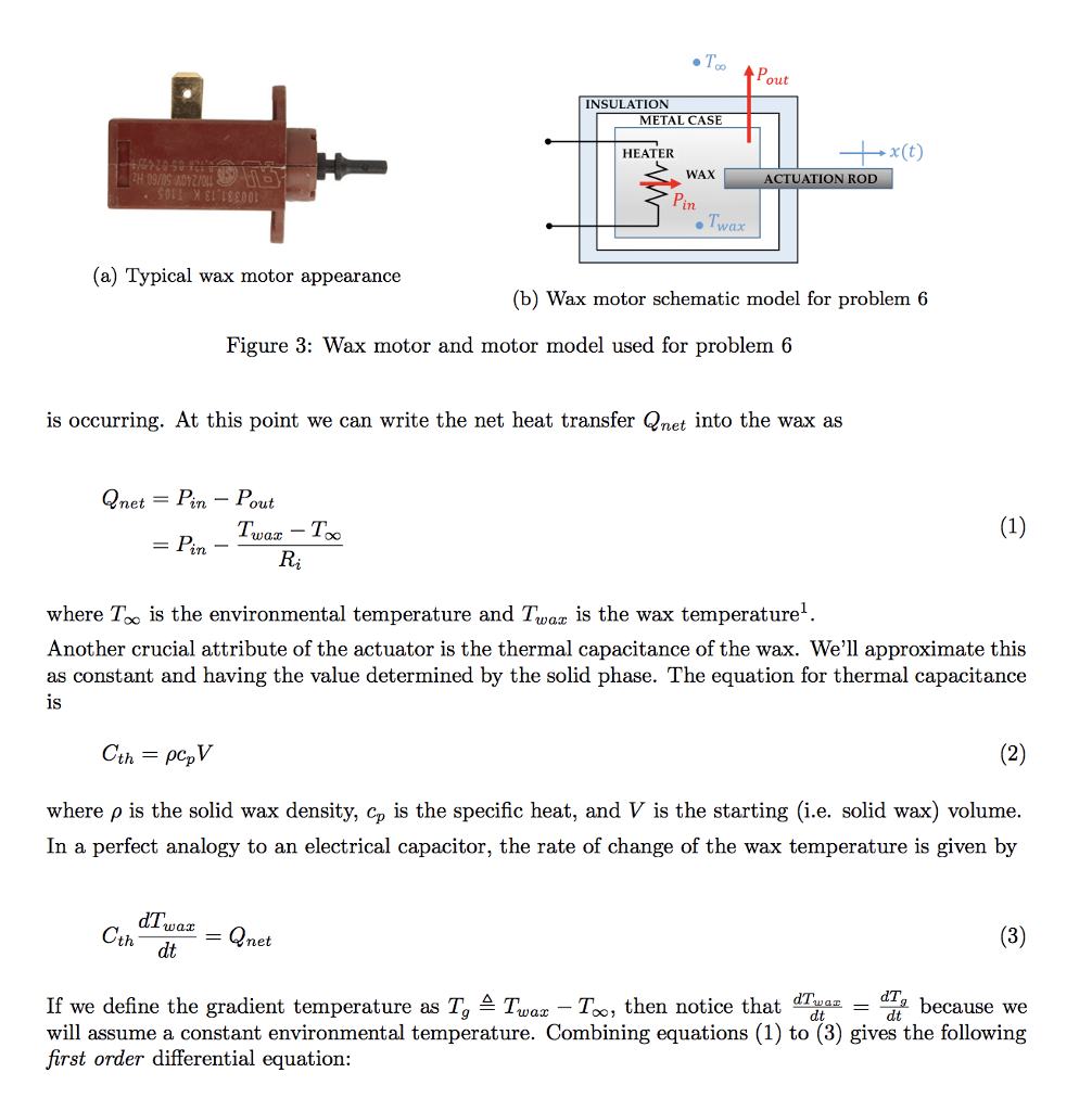 6. Wax motors, such as the one shown in Fig. 3a, are | Chegg.com