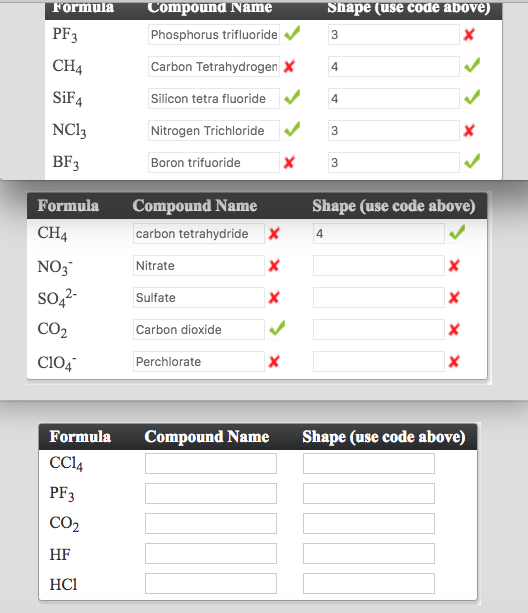 Solved The formulas of several chemical substances are given | Chegg.com Solved The formulas of several chemical substances are given | Chegg.com