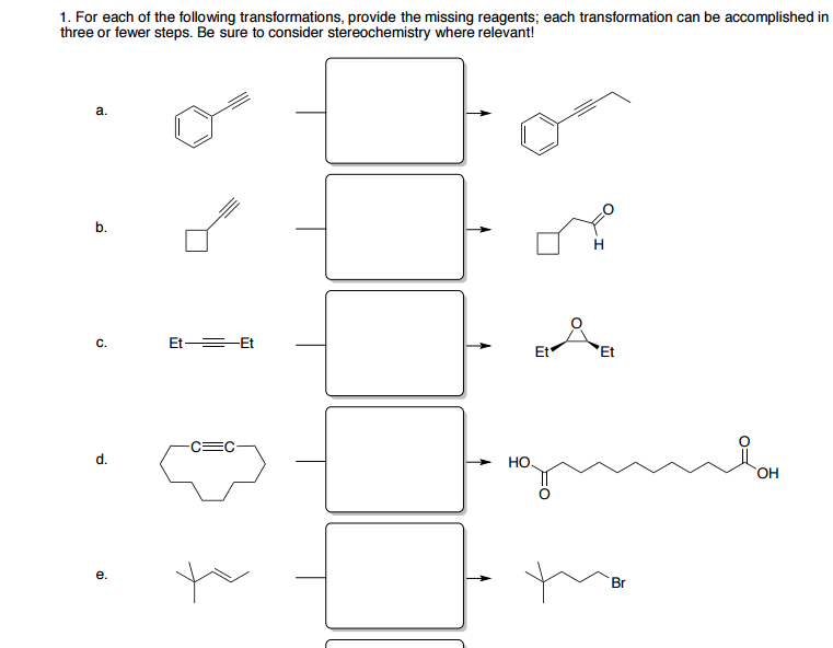 Solved 1. For each of the following transformations, provide | Chegg.com