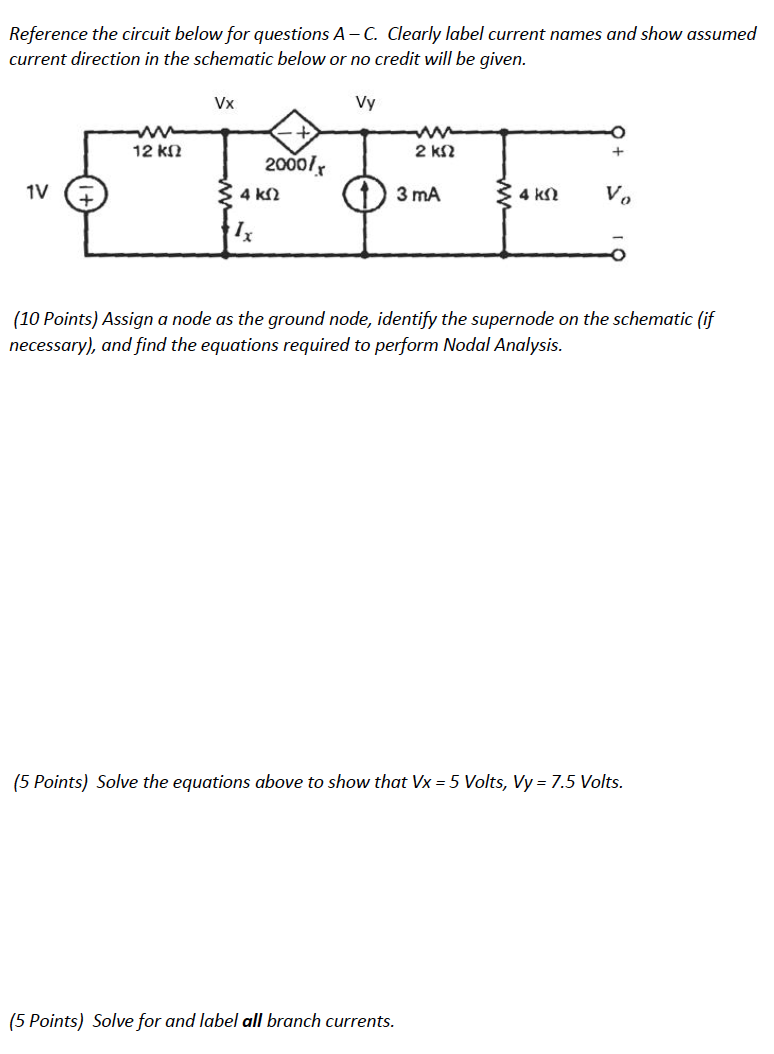 Solved Reference the circuit below for questions A-C. | Chegg.com