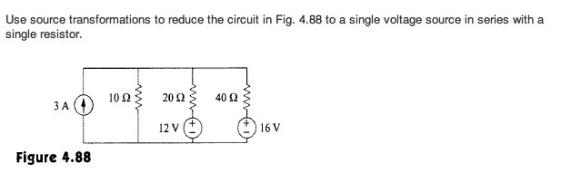 Solved Use Source Transformations To Reduce The Circuit In