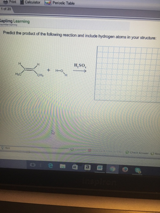 Solved Predict the product of the following reaction and | Chegg.com