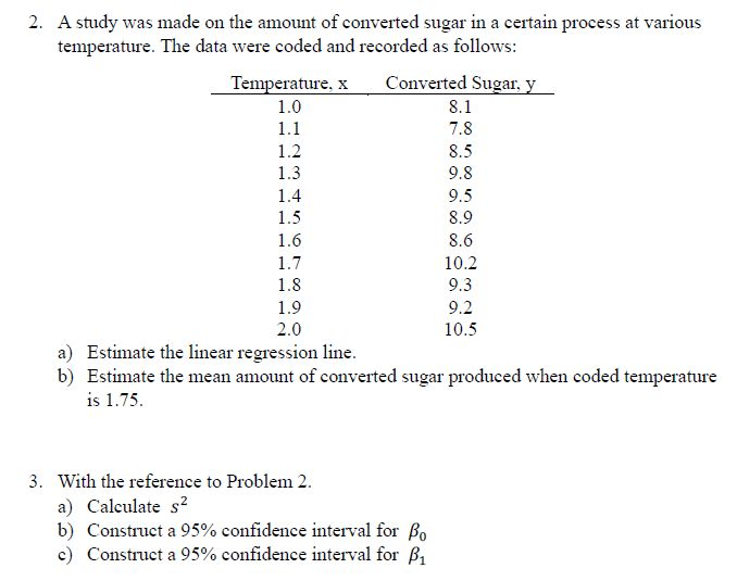 Solved A Study Was Made On The Amount Of Converted Sugar In Chegg solved-a-study-was-made-on-the-amount-of-converted-sugar-in-chegg