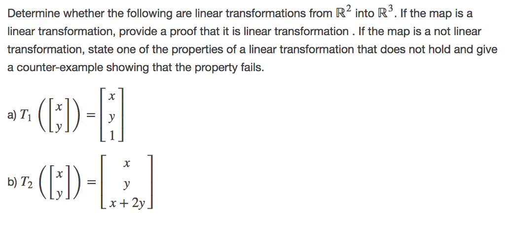 Solved Determine Whether The Following Are Linear