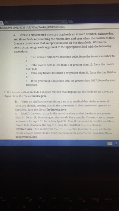 Solved Create a class named Invoice that holds an invoice | Chegg.com