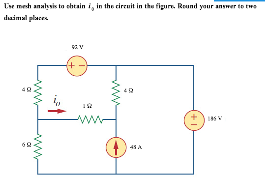 Solved Caluclate the current gain i0/is in the circuit shown | Chegg.com
