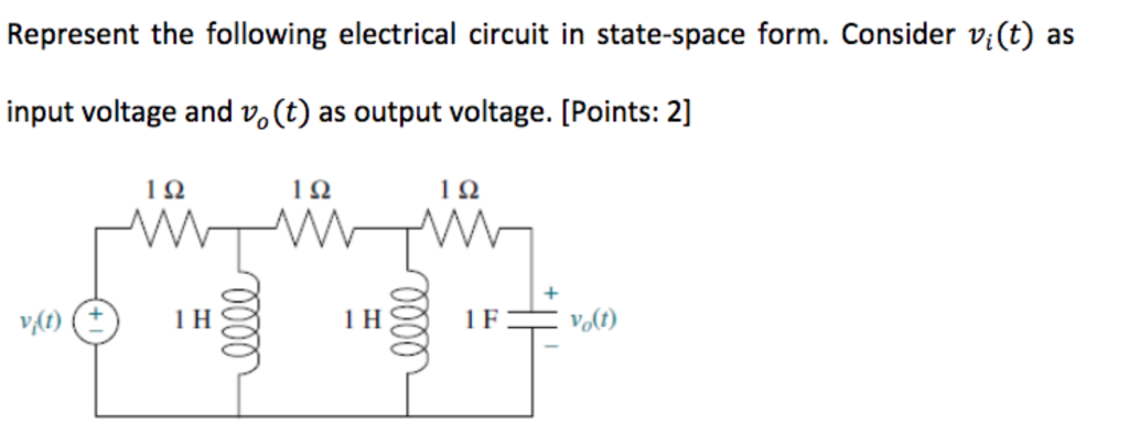 Solved Represent the following electrical circuit in | Chegg.com