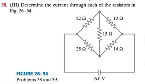 Solved Determine the current through each of the resistors | Chegg.com
