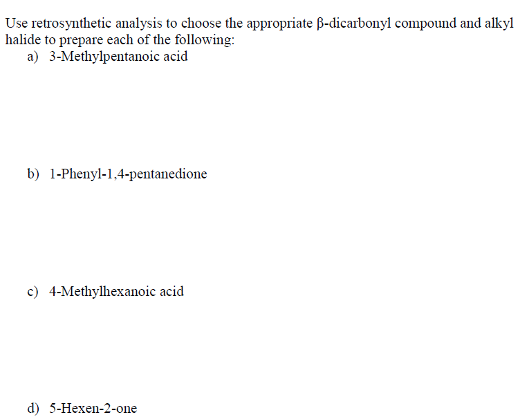 Solved Use retrosynthetic analysis to choose the appropriate | Chegg.com