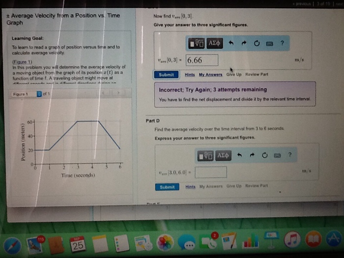 Solved Find The Average Velocity Over The Time Interval