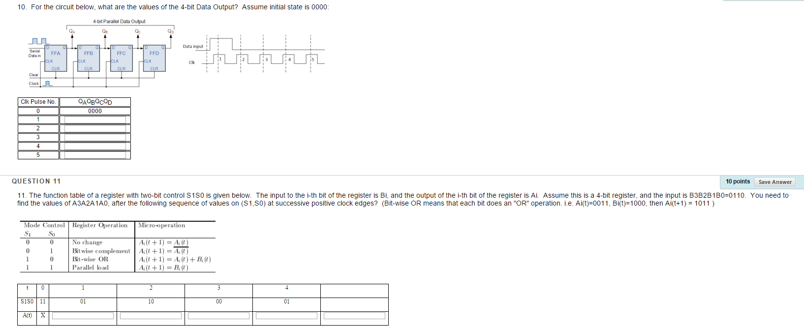 Solved For the circuit below, what are the values of the | Chegg.com