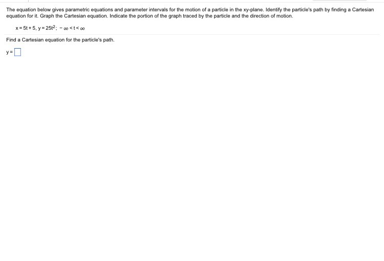 Solved The equation below gives parametric equations and | Chegg.com
