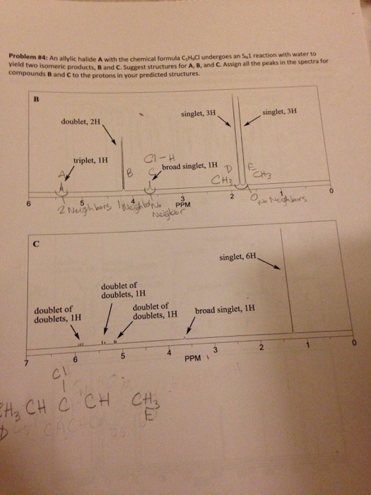 Solved An allylic halide A with the chemical formula C5H9Cl | Chegg.com