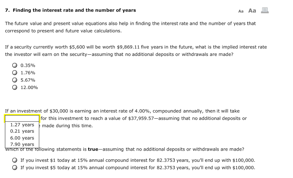 Solved 6 Present Value Finding A Present Value Is The Chegg