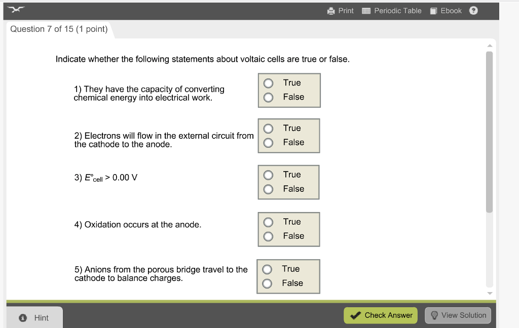 Solved Indicate whether the following statements about | Chegg.com