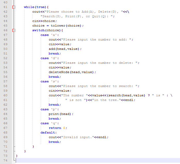 Solved Code in C++ ~Create a sorted linked list | Chegg.com