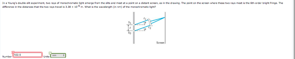 Solved In a Young's double-slit experiment, two rays of | Chegg.com
