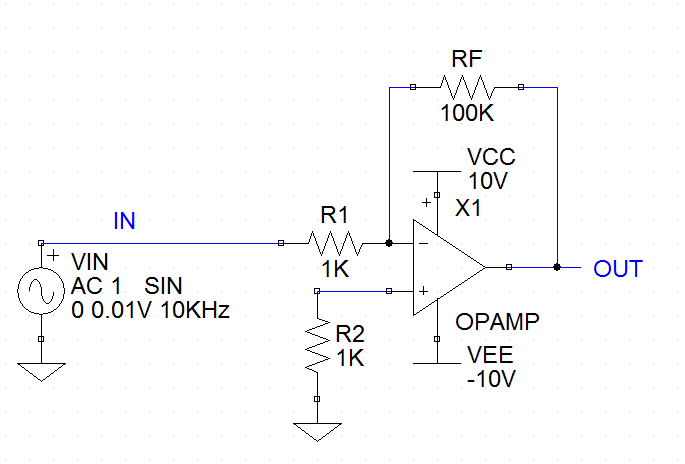 Solved Demonstrate the op amp example with a parametric step | Chegg.com
