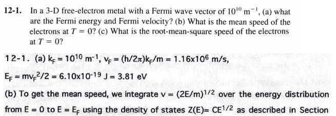 Solved In a 3-D free-electron metal with a Fermi wave vector | Chegg.com