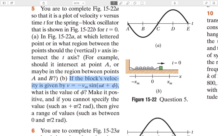 Solved 321% 5 You are to complete Fig. 15-22a so that it is | Chegg.com