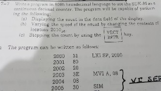 7-7 write program in hexndecimal language to use the | Chegg.com