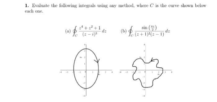 Solved Evaluate the following integrals using any method, | Chegg.com