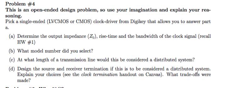 Problem #4 This is an open-ended design problem, so | Chegg.com Problem #4 This is an open-ended design problem, so | Chegg.com