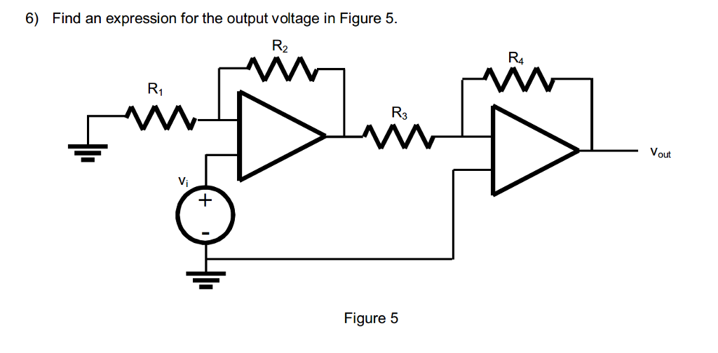 Solved Find an expression for the output voltage in Figure | Chegg.com