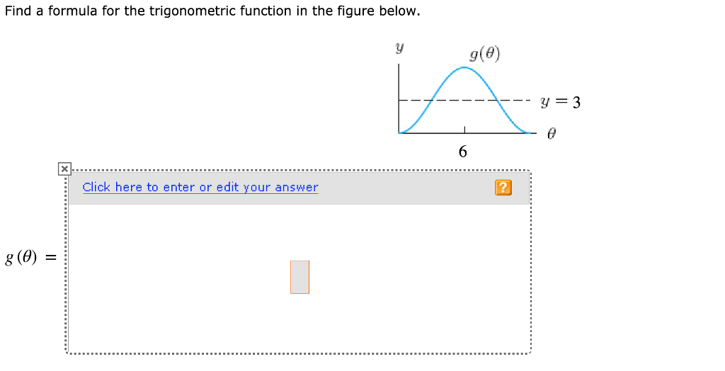 Solved Find a formula for the trigonometric function in the | Chegg.com