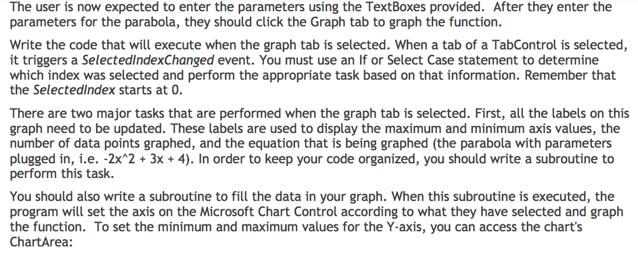 In this lab you will create a graphing program that | Chegg.com