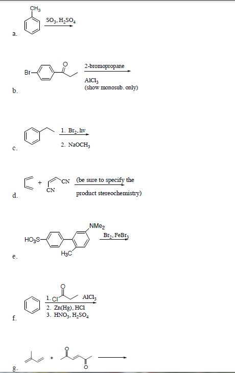 Solved SYNTHESIS REACTIONS: Draw the major products for the | Chegg.com