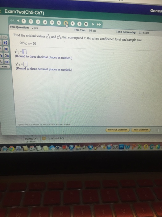 Solved Find the critical values x^2 L and x^2 R that | Chegg.com