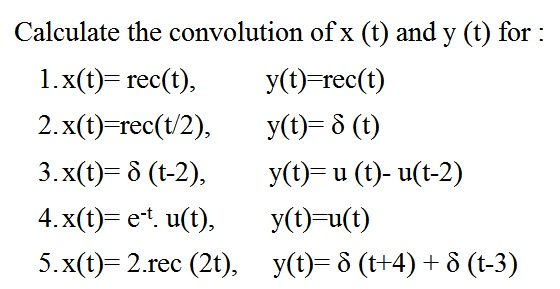 Solved Please Show All Steps: Calculate the convolution of x | Chegg.com