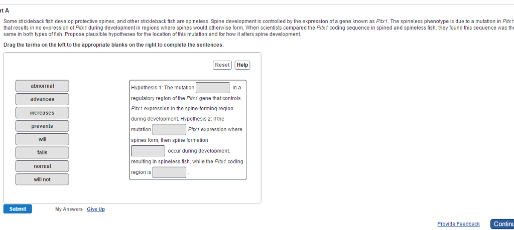 Solved Some stickleback fish develop protective spines, and | Chegg.com