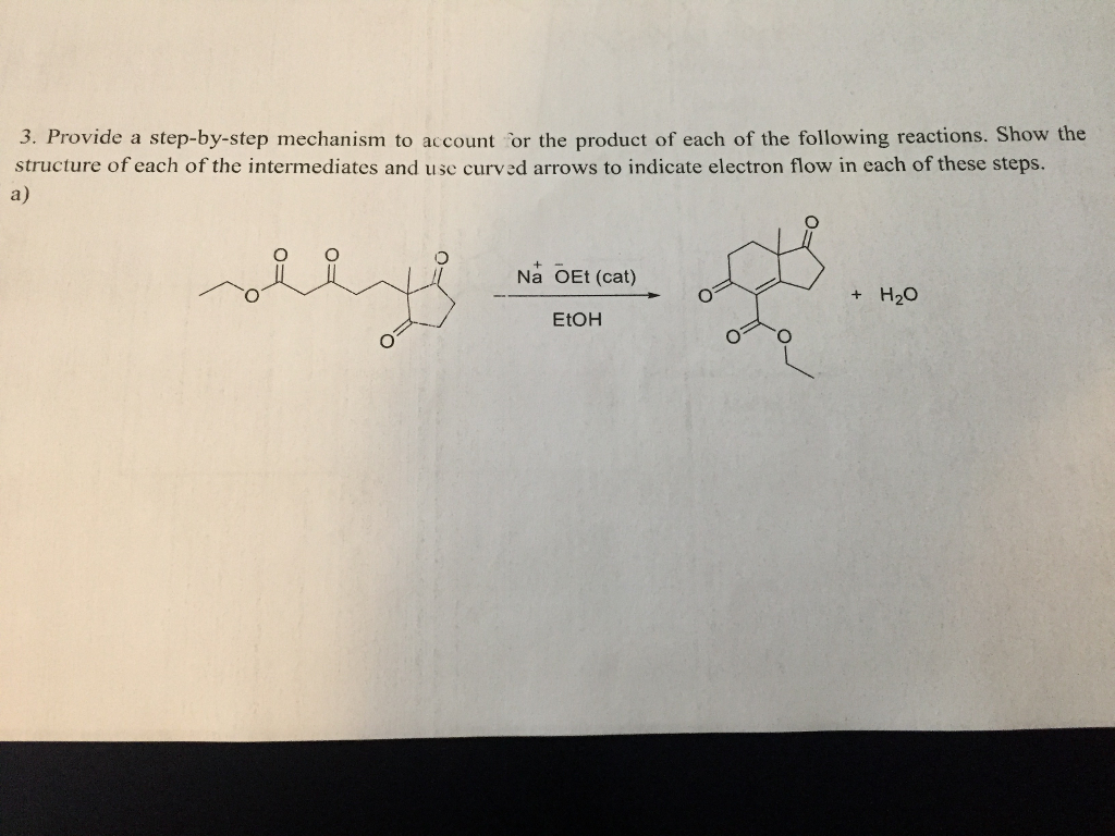 Solved Provide a step-by-step mechanism to account or the | Chegg.com