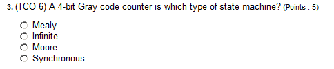 Solved A 4-bit Gray code counter is which type of state | Chegg.com
