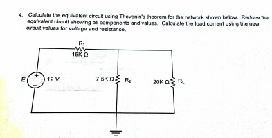 Solved Calculate the equivalent circuit using thevenin'# | Chegg.com