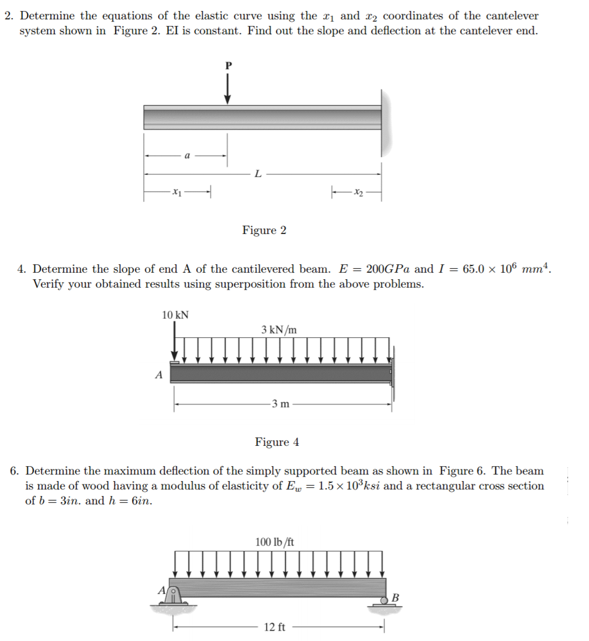 Solved Determine The Equations Of The Elastic Curve Using