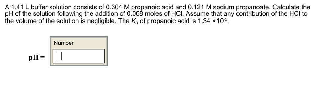 Solved A 1.41 L buffer solution consists of 0.304 M | Chegg.com