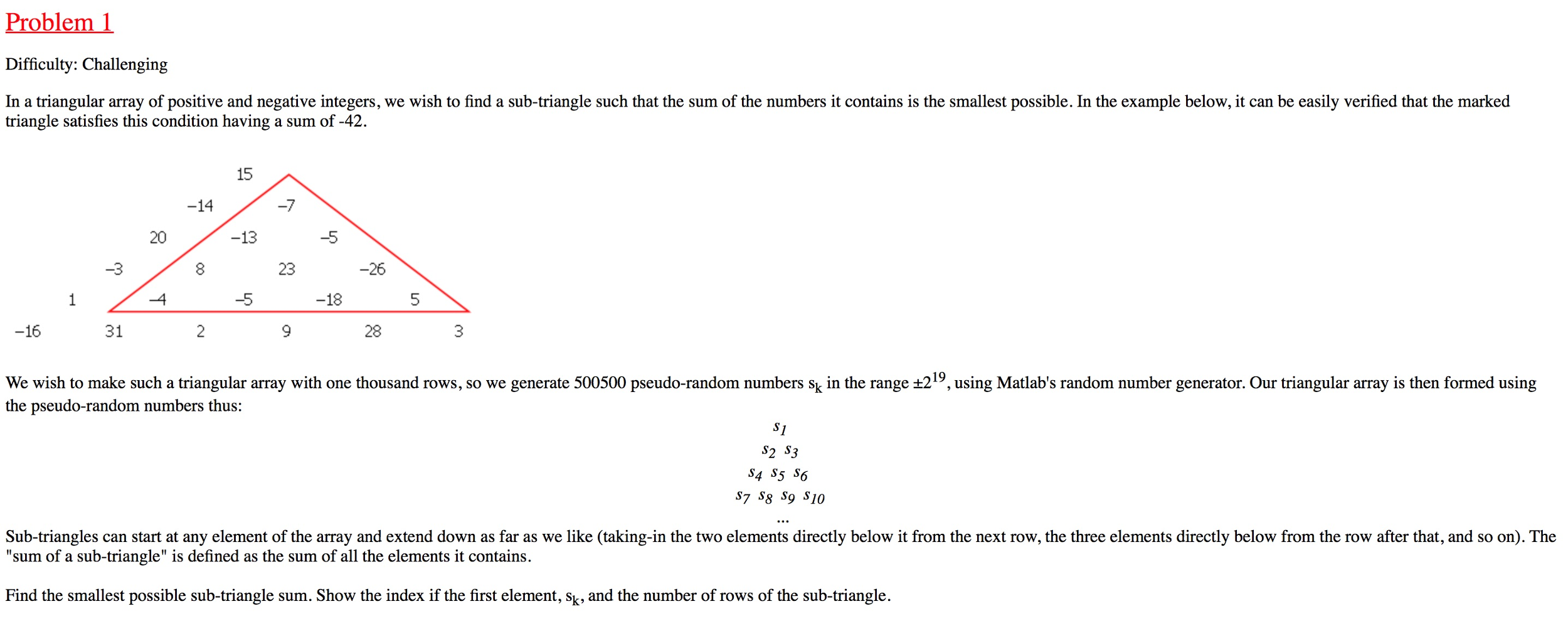 Problem 1 Difficulty : Challenging In a triangular | Chegg.com