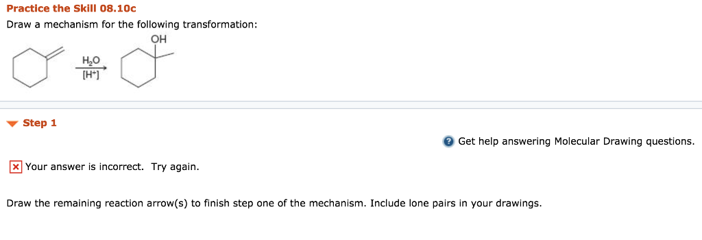 Solved Practice the Skill 08.10c Draw a mechanism for the | Chegg.com