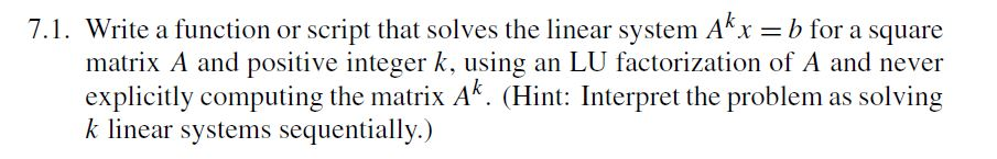Solved 71 Write A Function Or Script That Solves The 5163